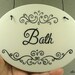 Bath Sign, Bathroom Sign, Toilet Sign, WC Sign, Restroom Sign, Powder ...