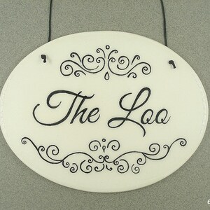 The Loo Sign, Toilet Sign, Bath Door Sign, Bathroom Sign, WC Sign ...