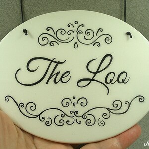 The Loo Sign Toilet Sign Bath Door Sign Bathroom Sign WC - Etsy