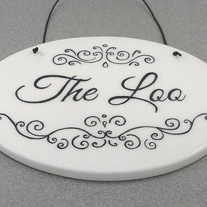 The Loo Sign, Toilet Sign, Bath Door Sign, Bathroom Sign, WC Sign ...