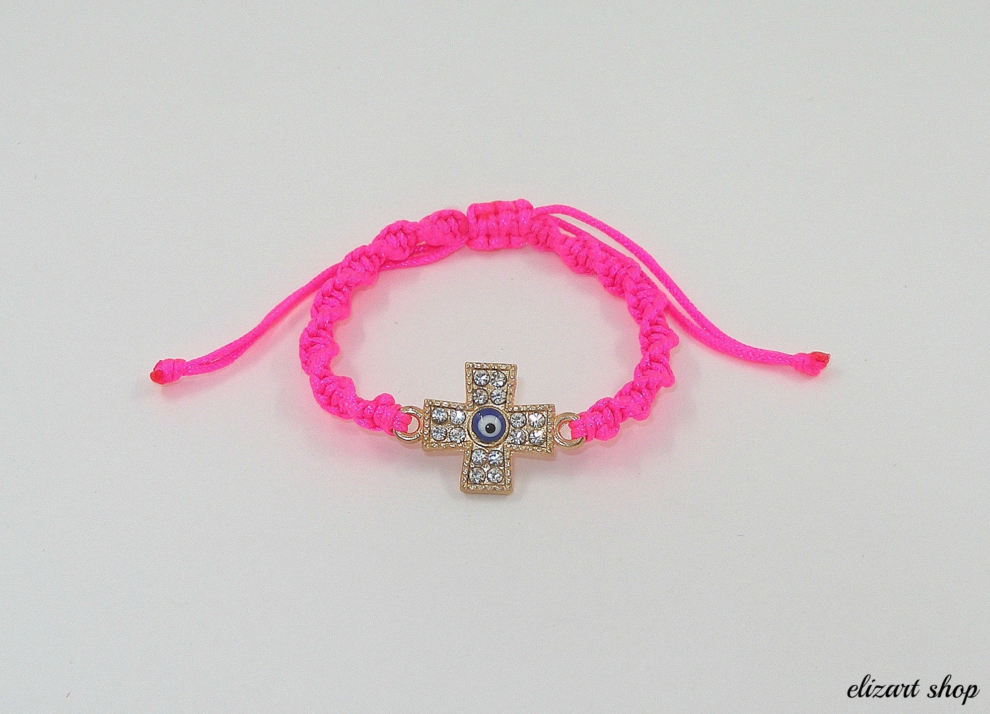 Baby protection bracelet baby cross bracelet evil eye baby | Etsy