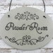 Powder Room Sign, Door Sign, Toilet Sign, Hanging Bath Sign, WC Sign ...