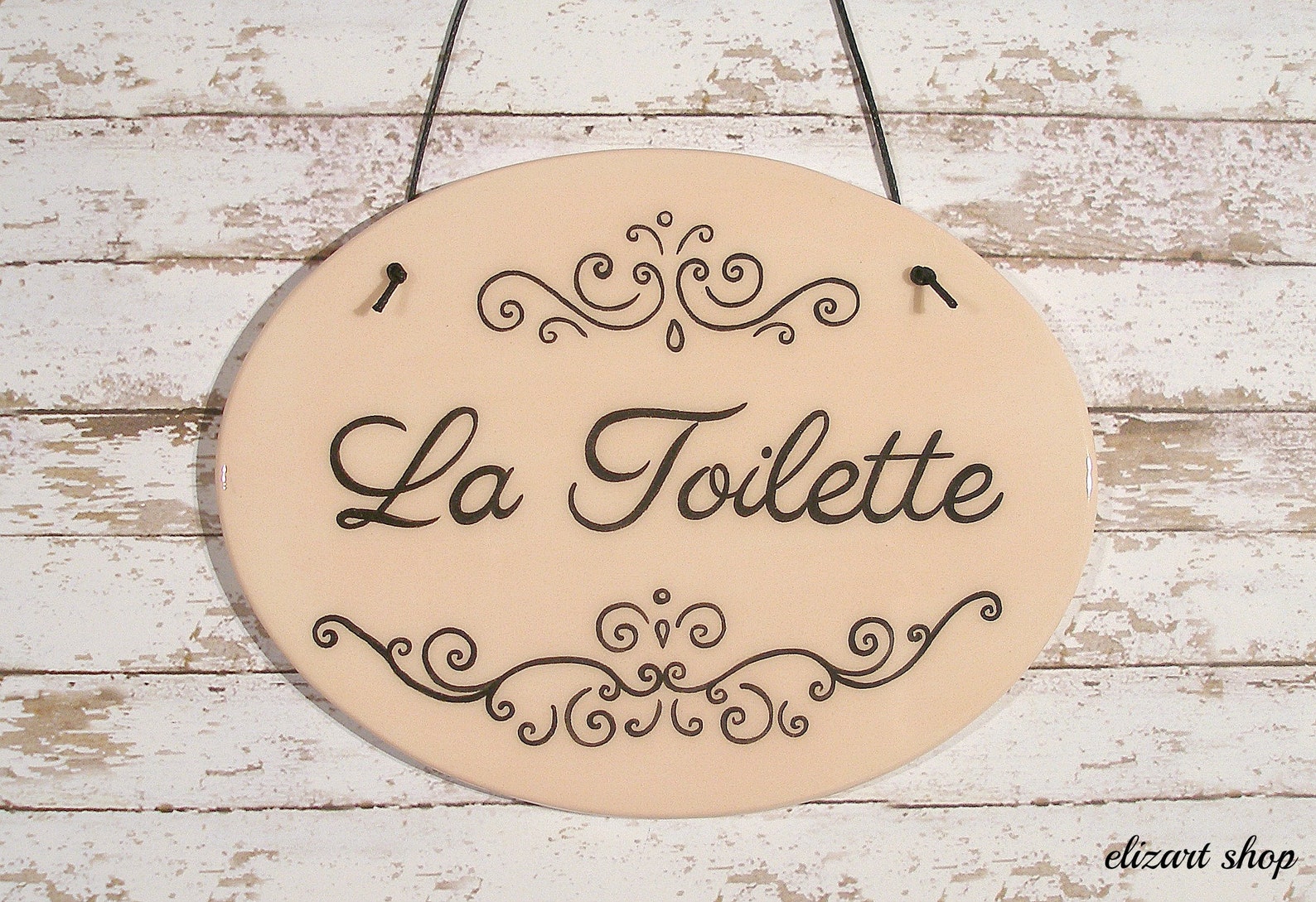 La Toilette sign toilet sign bathroom sign bath sign | Etsy