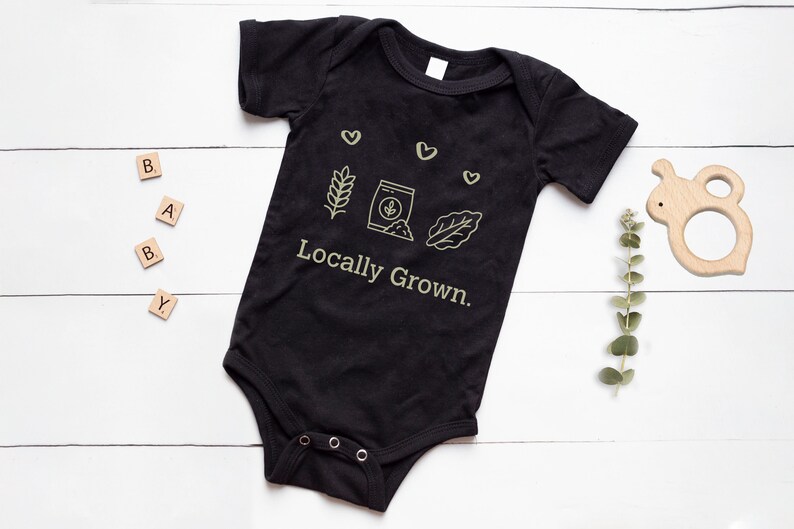 Locally Made Organic Baby SVG Digital File - Etsy