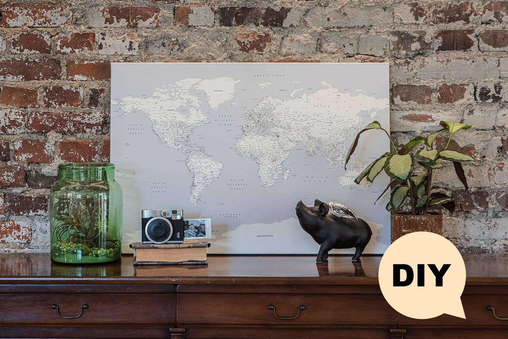 DIY High Detailed World Map Canvas Poster - Best Christmas Gift Idea ...