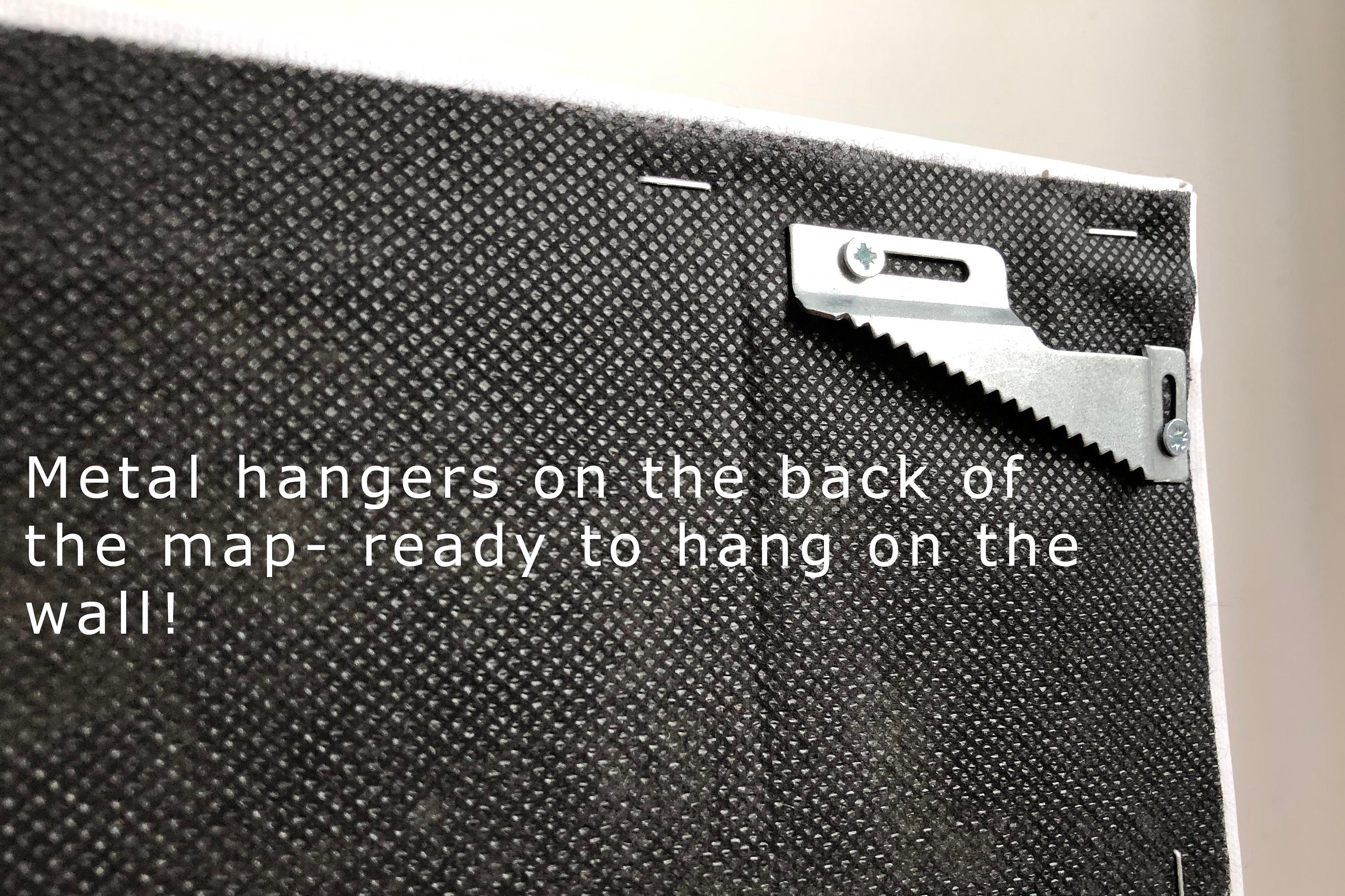 World Map on Canvas/push Pin Map on Canvas/100 Push Pins Included ...