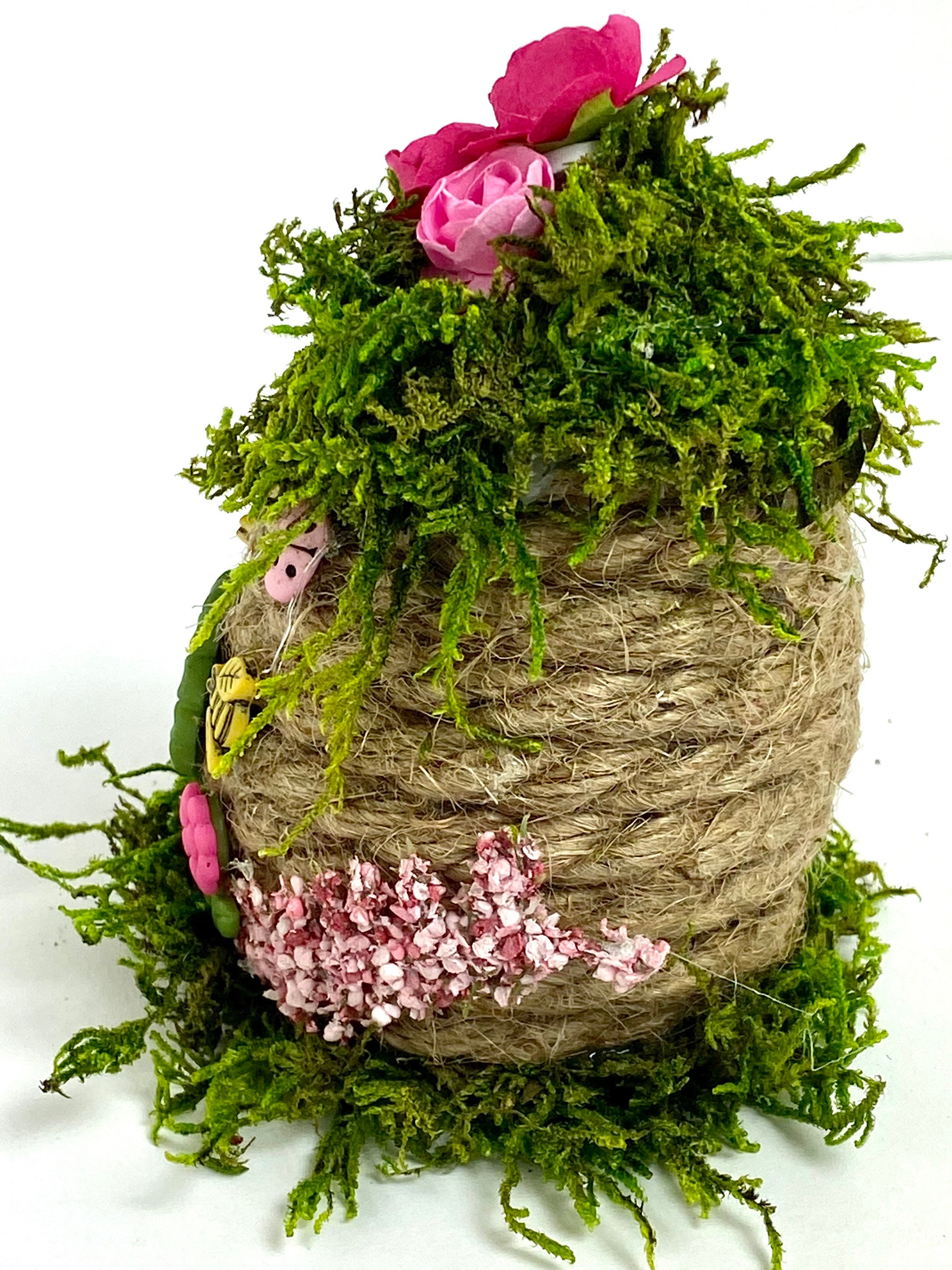 Mini Beehive Skep, Summer Beehive, Beehive Tiered Tray Decor ...