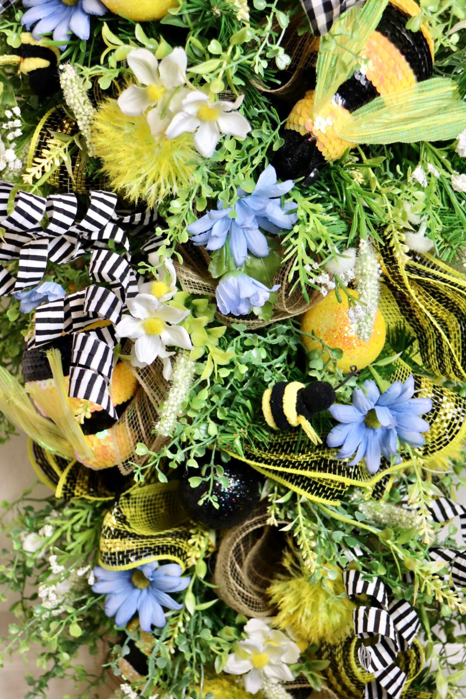 Bee Wreath Bee Swag Summer Wreath Summer Swag Spring Bee - Etsy