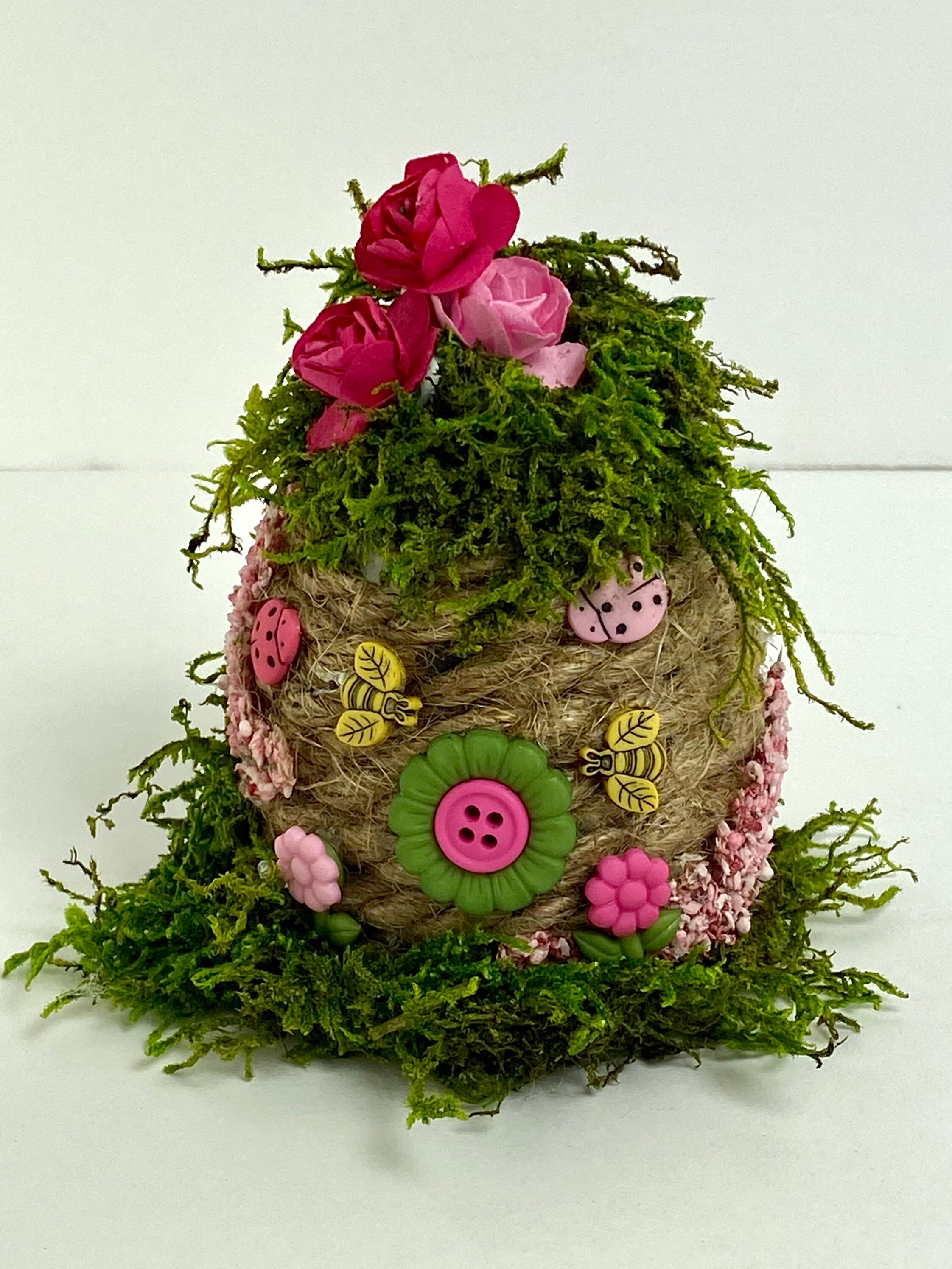 Mini Beehive Skep, Summer Beehive, Beehive Tiered Tray Decor ...