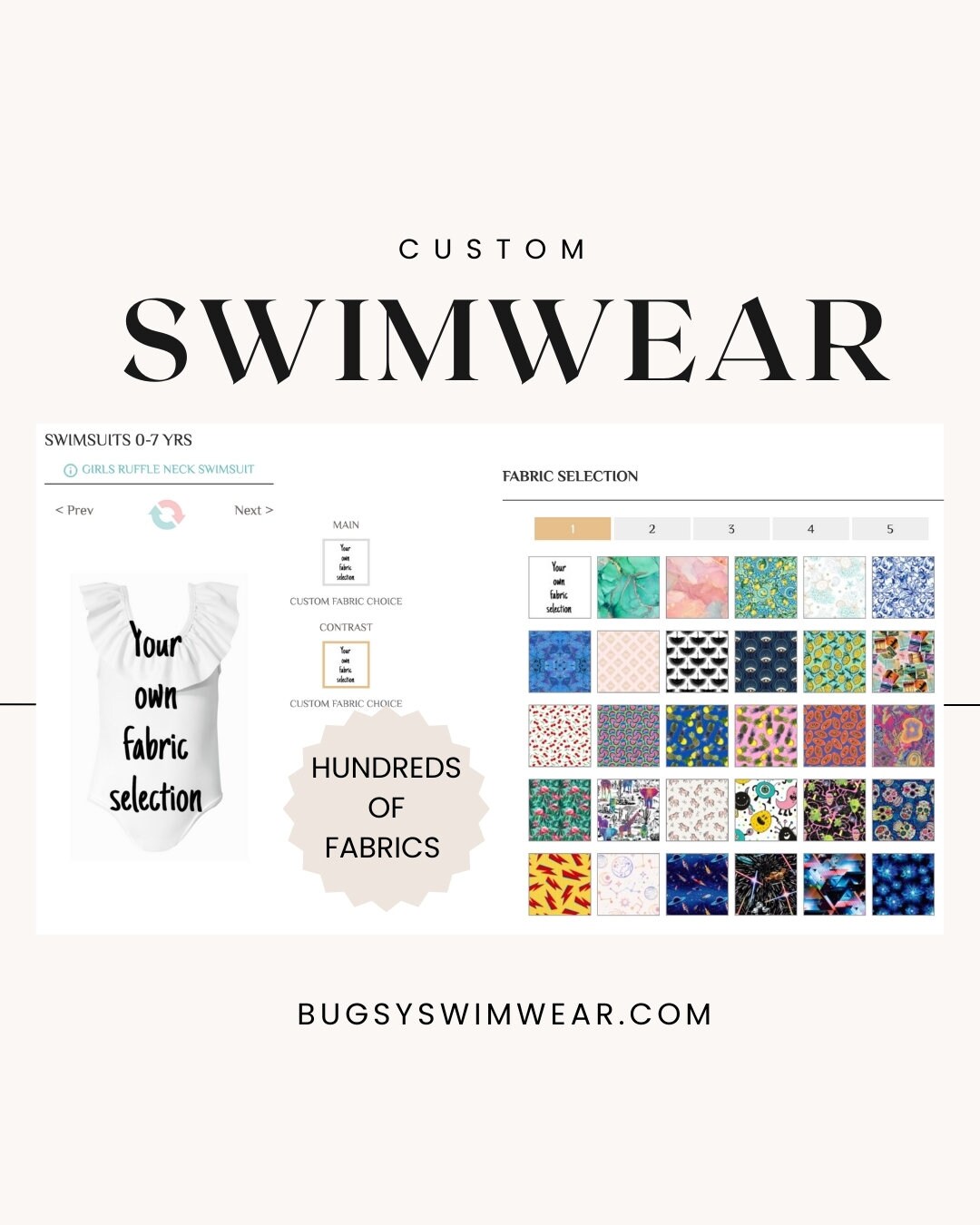 Custom Swimsuits - Babies or Girls - Etsy