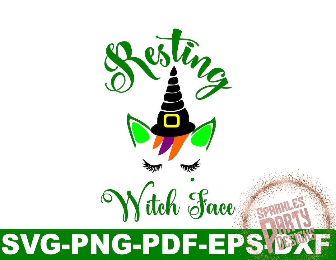 Halloween SVG, Unicorn Witch SVG, Unicorn Witch, Witch SVG, Unicorn ...