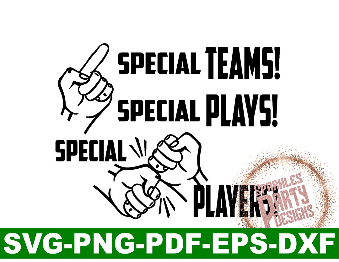 Special Teams SVG, Special Plays, Special Players Png, Sketch Png ...