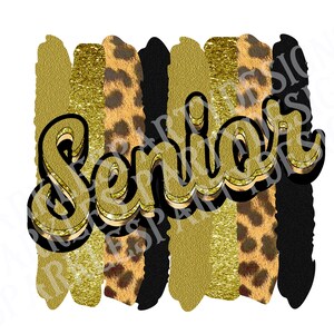 Retro Letters Senior Brush Strokes Sublimation Graphics Designs PNG ...