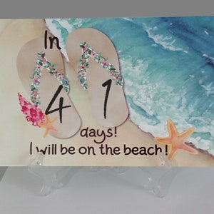 Beach Vacation Countdown Sublimation Graphic Design Download Png ...