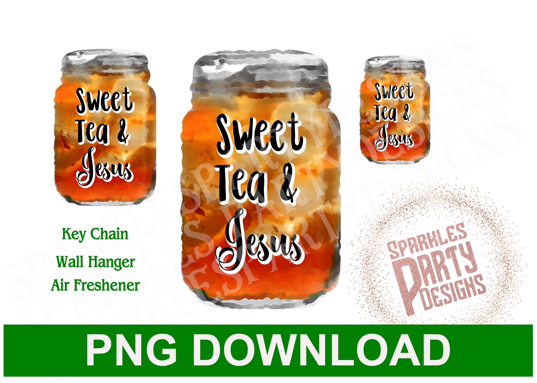 Mason Jar Sublimation Graphics Designs Download Png Sweet Tea | Etsy
