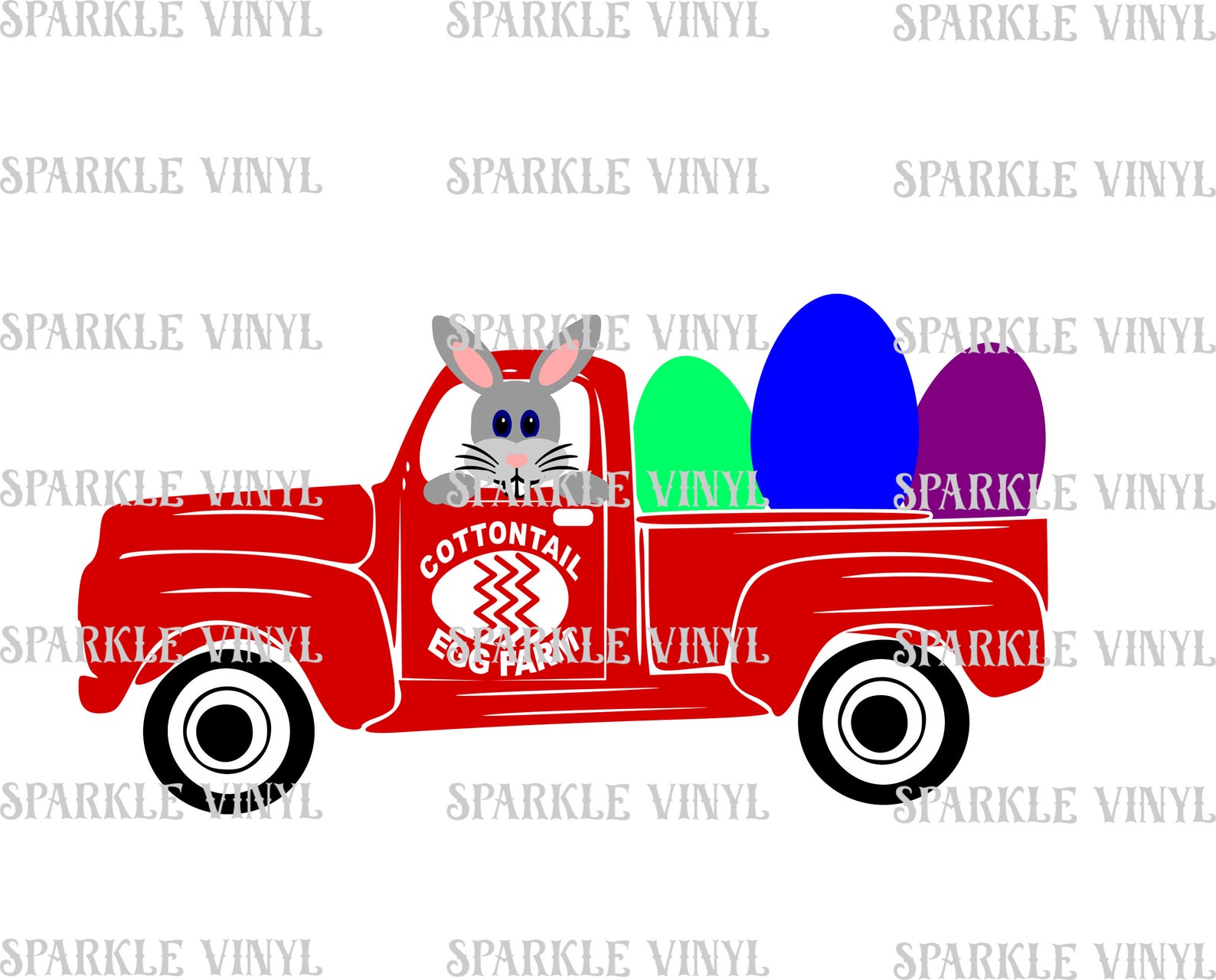 Red Truck Easter, Easter Svg Files Boy, Easter Bunny Svg Cutting Files ...