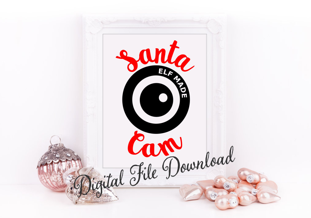 Svg Christmas Santa Cam SVG dxf pdf Cuttable file Santa | Etsy
