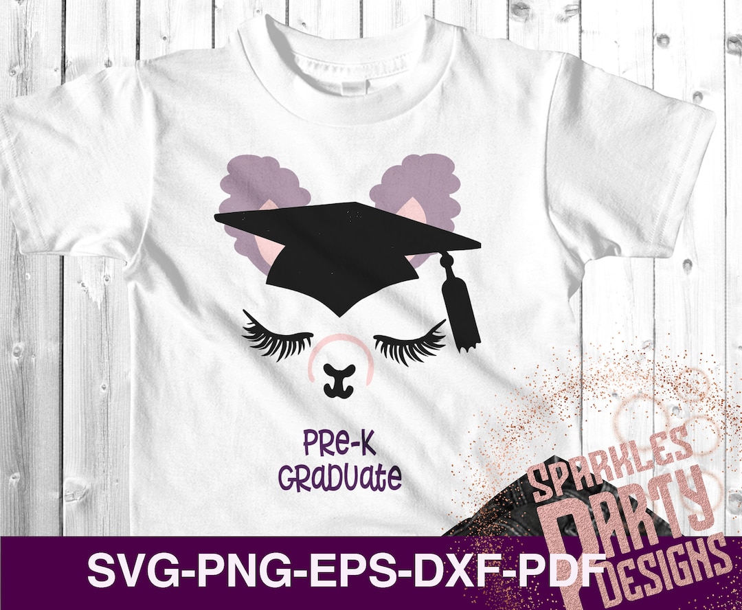 Llama Pre K Graduation Graduate SVG and Sublimation Design Download ...