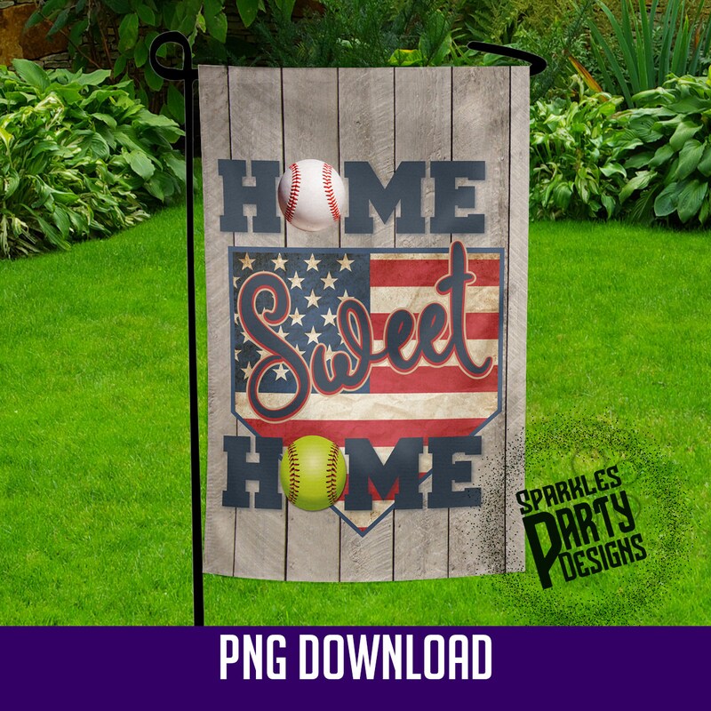 Baseball Garden Flag - Etsy