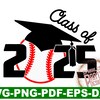 Class of 2024 Senior Baseball Graduation Svg, Dxf, Png, Sublimation ...