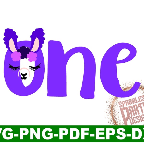 Llama First Birthday - Etsy