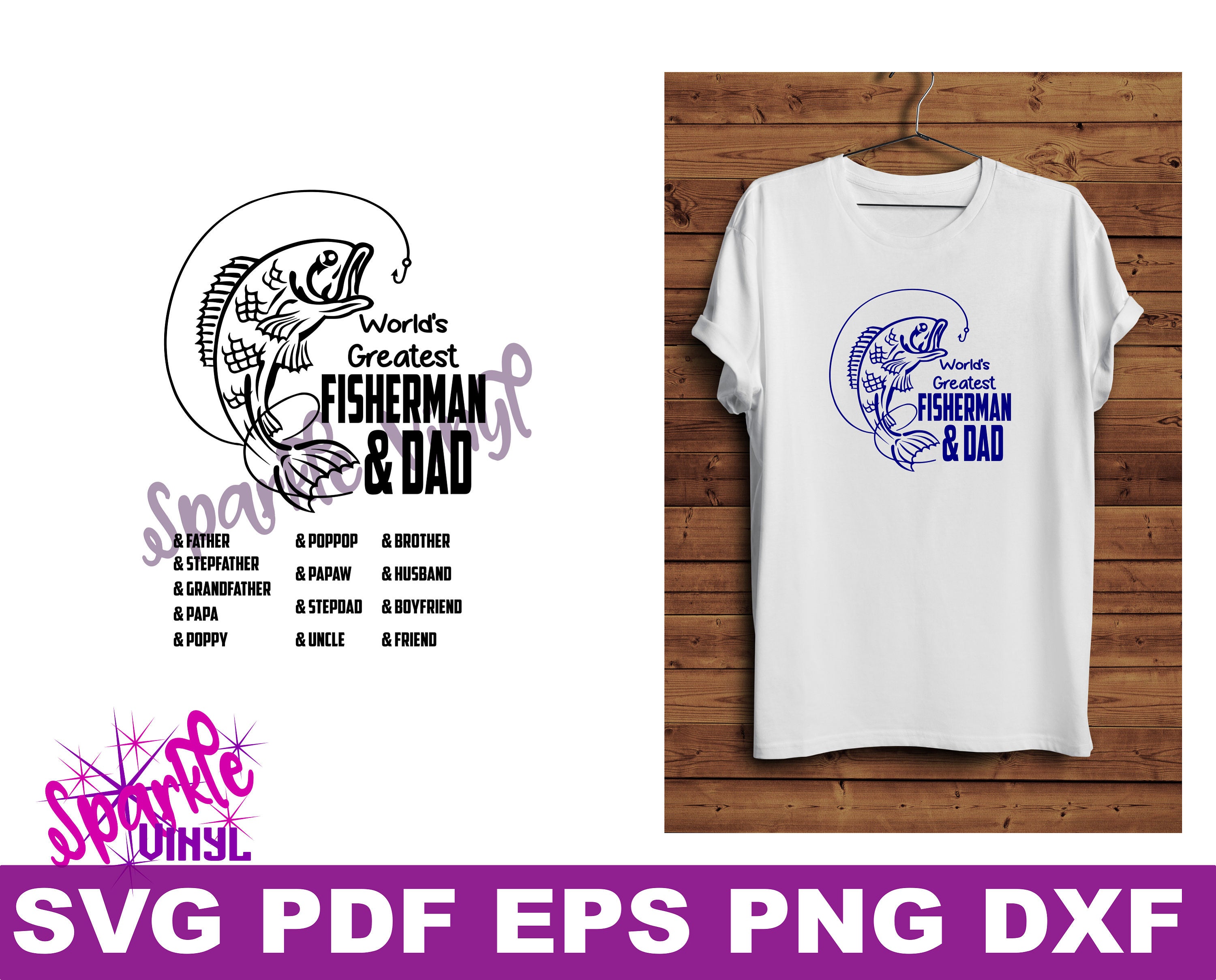 Fishing Svg Fishing Dad Svg Fishing Svg for Dads Fisherman | Etsy Canada
