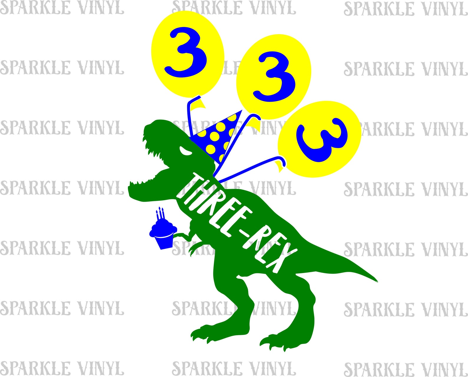 Three Rex Three Rex Svg Three Rex File Dinosaur Birthday - Etsy