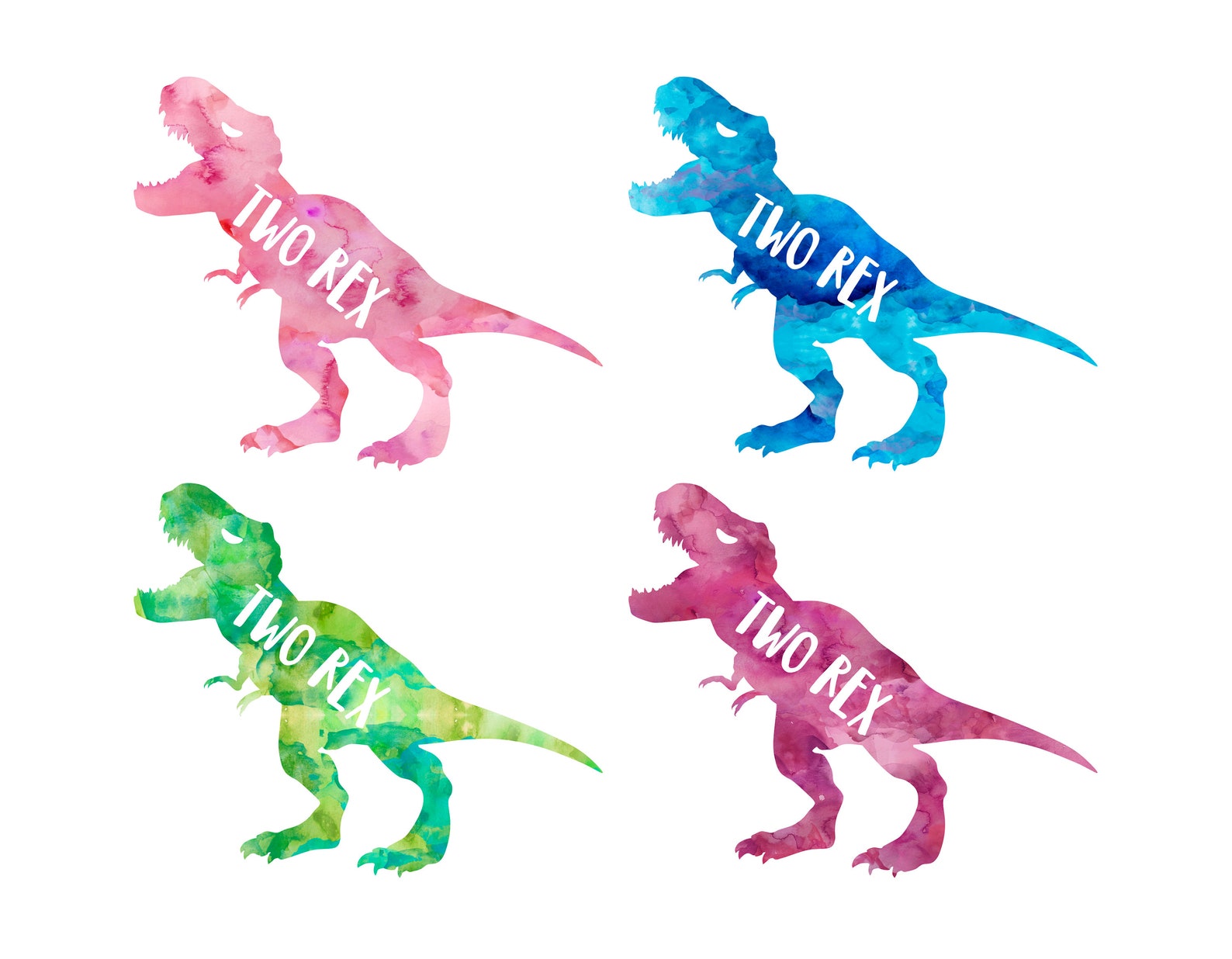 Two Rex Birthday Two Rex Two Rex Birthday Boy Dinosaur - Etsy