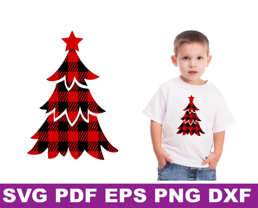 Christmas Plaid Tree Svg, Buffalo Plaid Christmas, Buffalo Plaid Svg ...