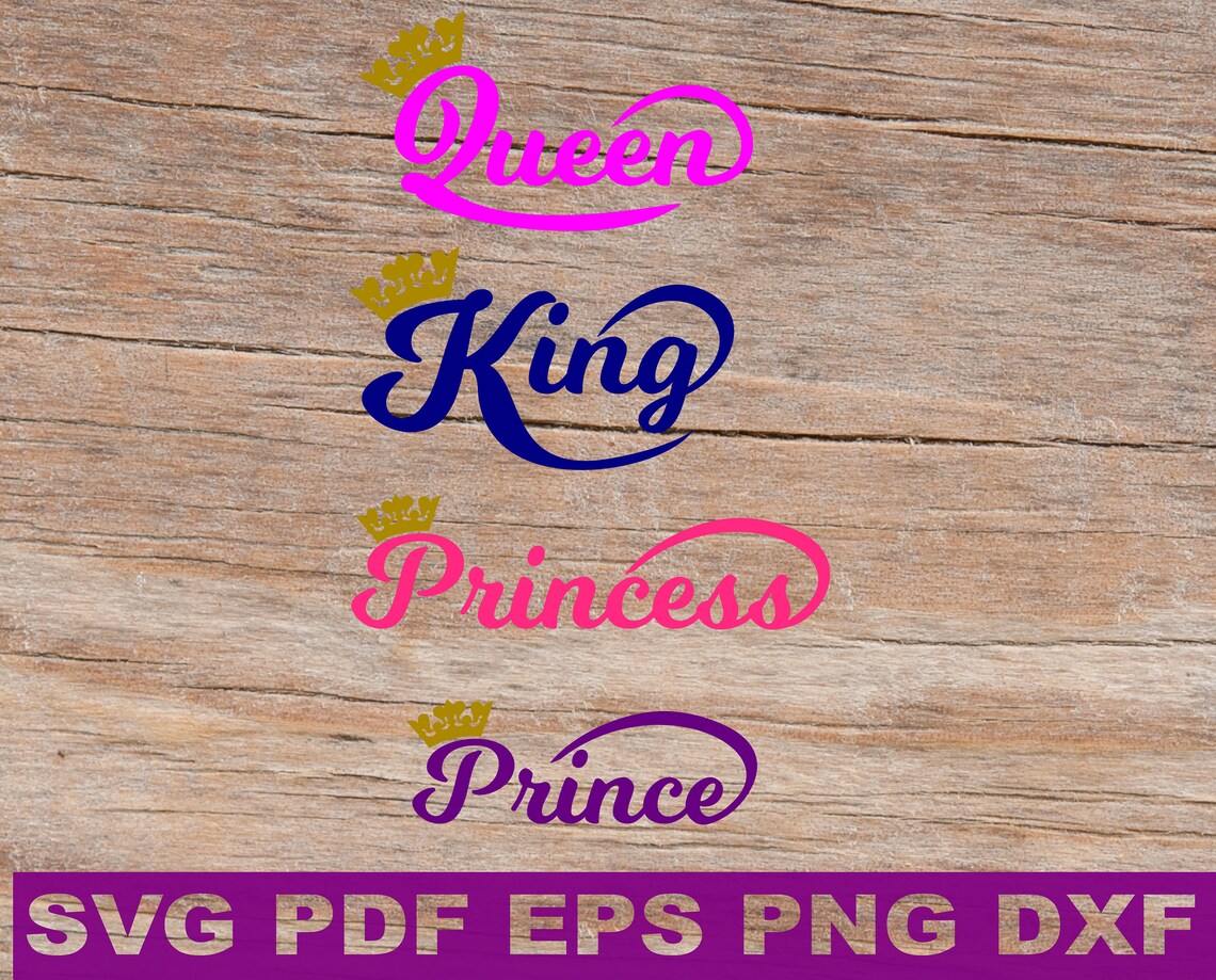 Royal family svg royal prince svg royal princess svg family | Etsy