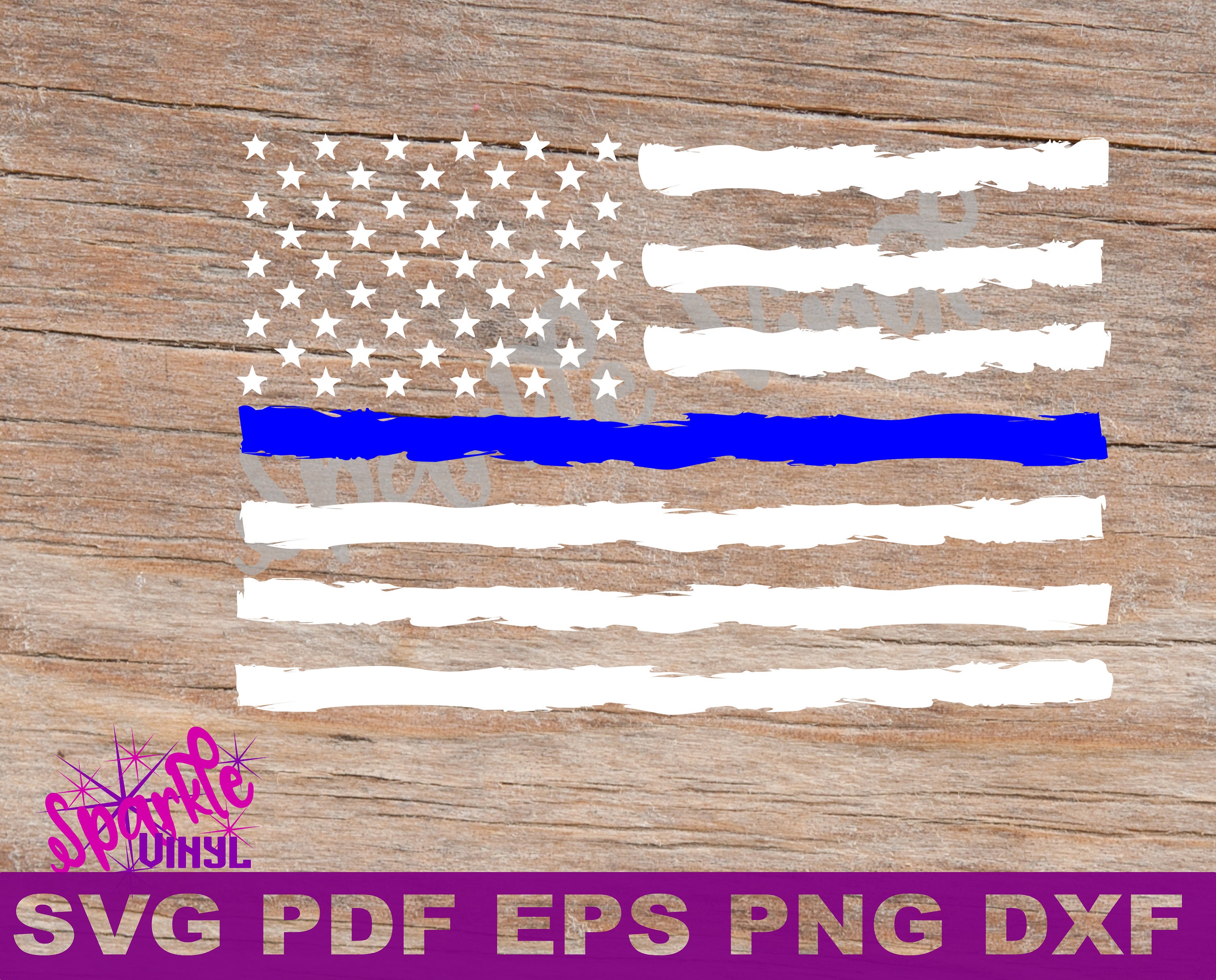 Thin Blue Line Svg Thin Blue Line Flag Svg Blue Line Flag | Etsy