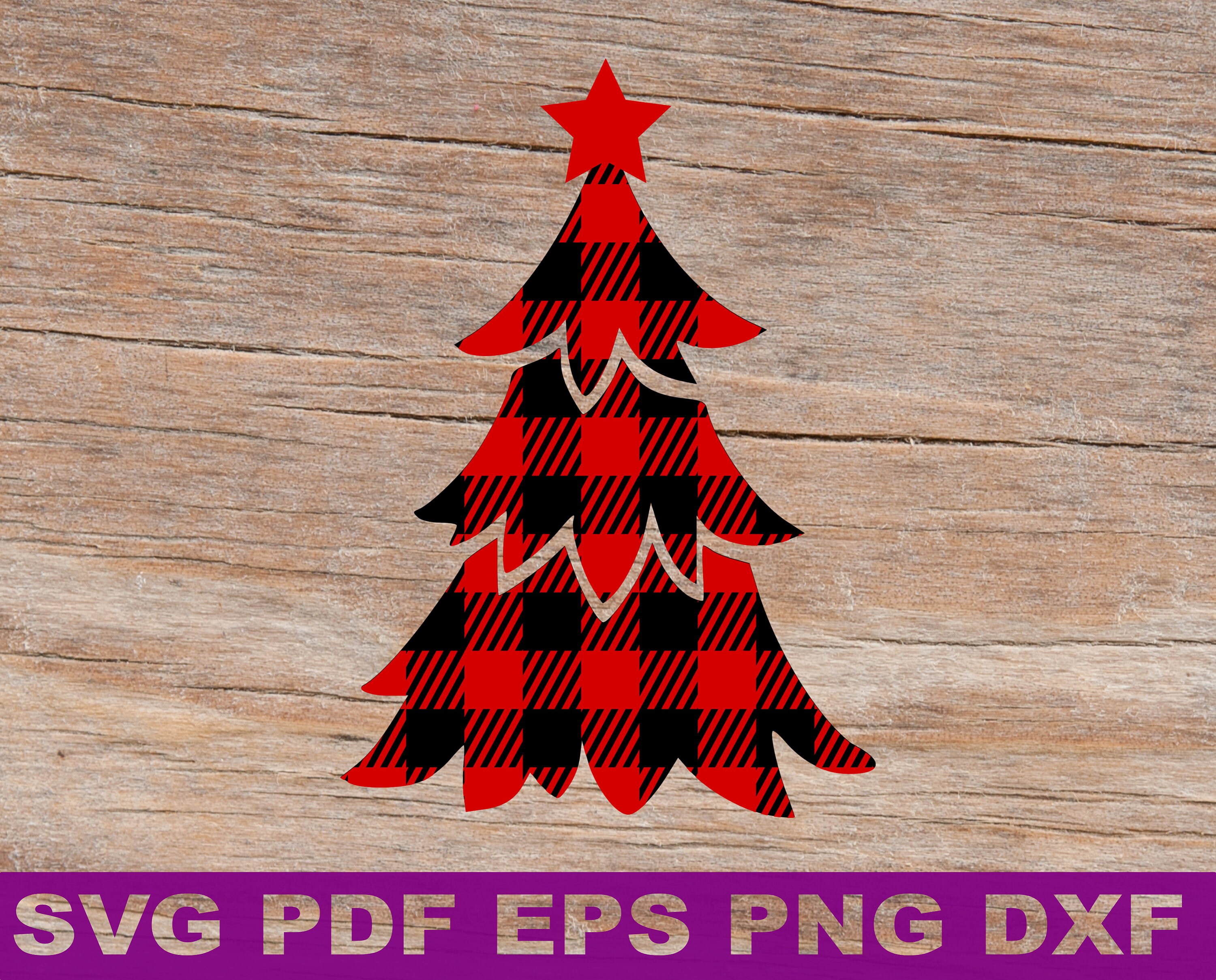 Christmas Plaid Tree Svg, Buffalo Plaid Christmas, Buffalo Plaid Svg ...