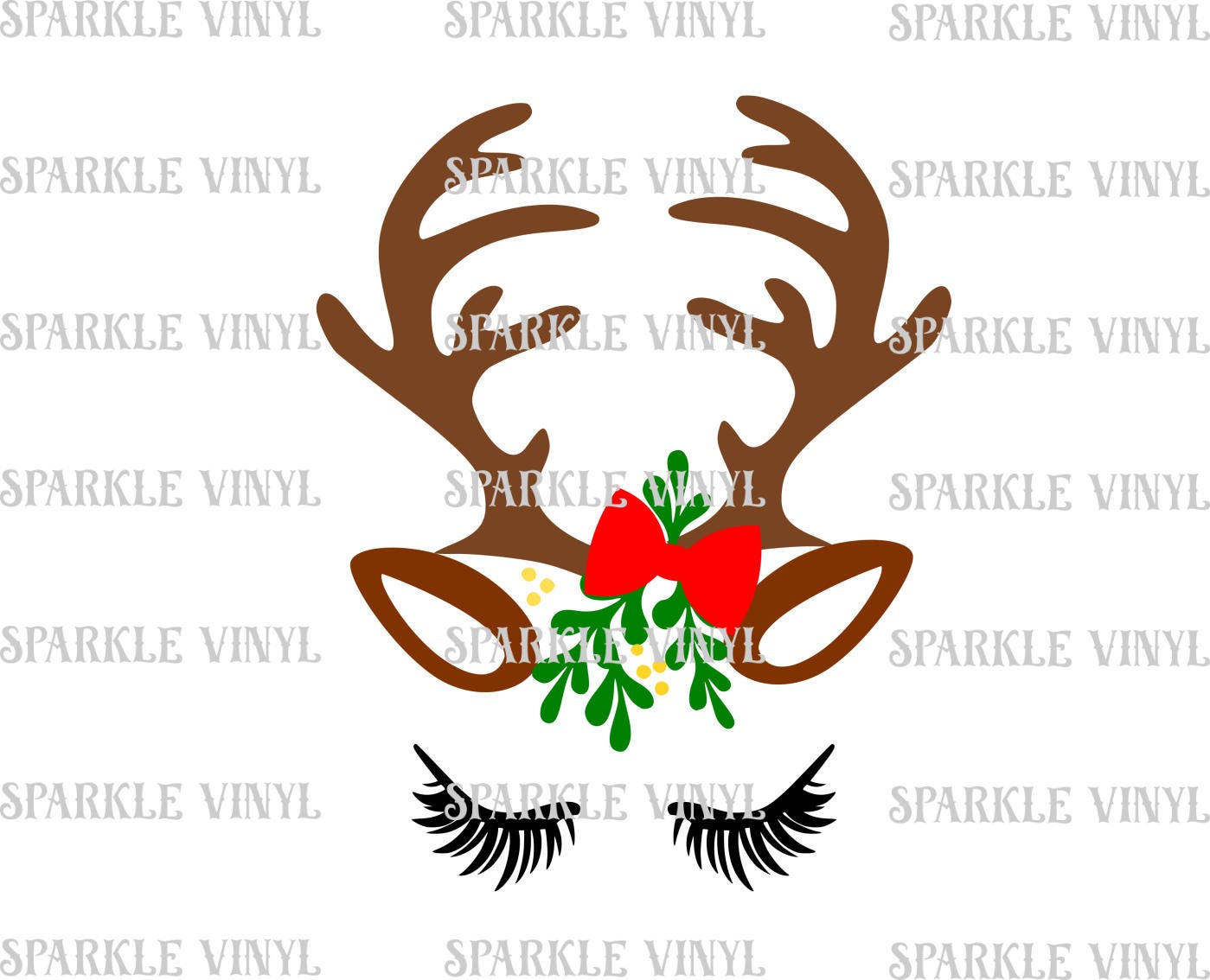 Reindeer Face Svg Reindeer Svg Files Christmas Reindeer | Etsy