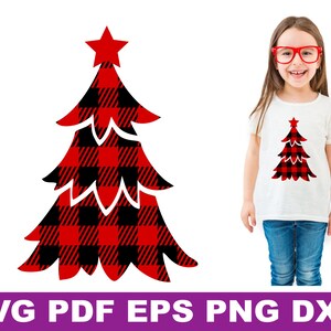 Christmas Plaid Tree Svg, Buffalo Plaid Christmas, Buffalo Plaid Svg ...