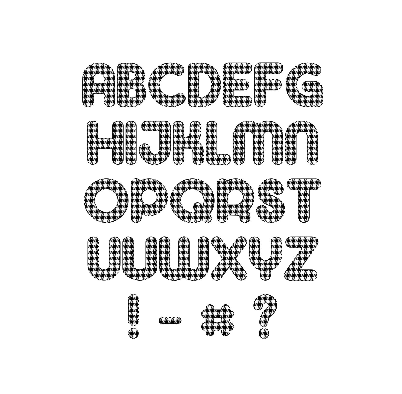 Buffalo Plaid Sublimation Lettering Design Download Png - Etsy