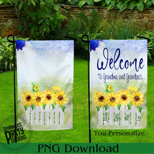 Garden Flag Svg - Etsy Canada