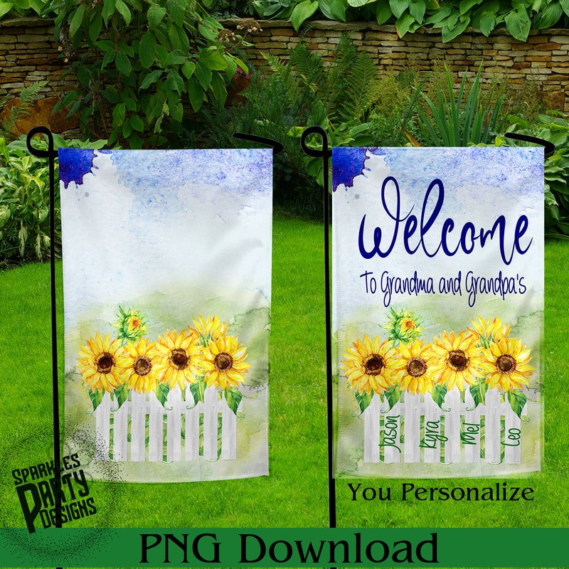 Garden Flag Svg - Etsy