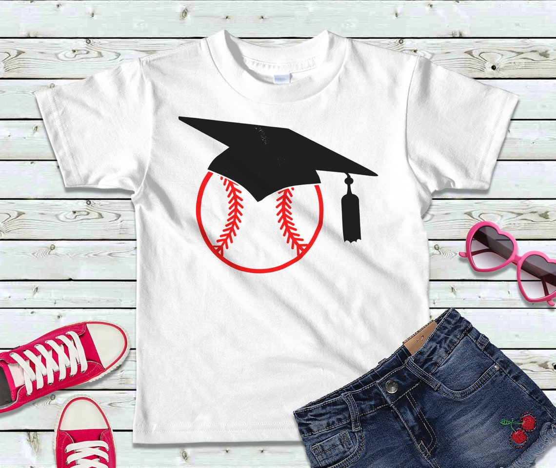 Graduation Cap Baseball Senior Svg for Graduate, Png, Pdf, Dxf, Banner ...