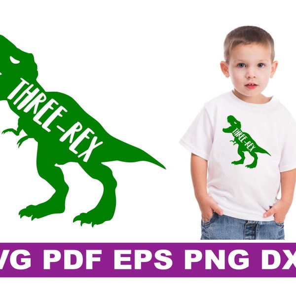 Three Rex Svg - Etsy