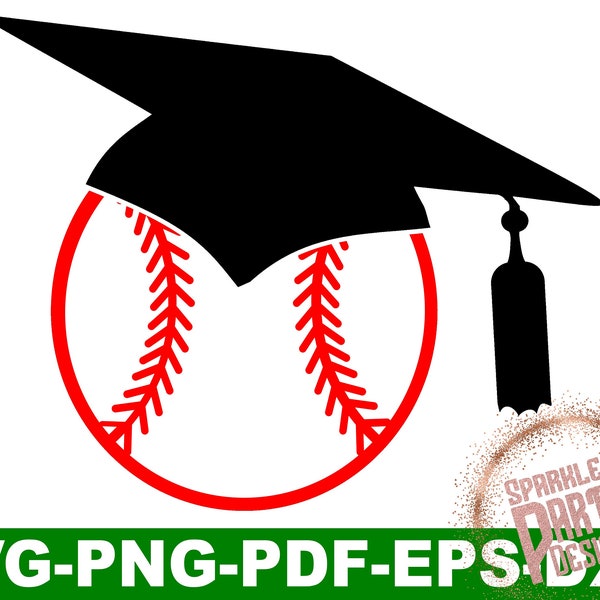 Baseball Graduation Cap Svg - Etsy