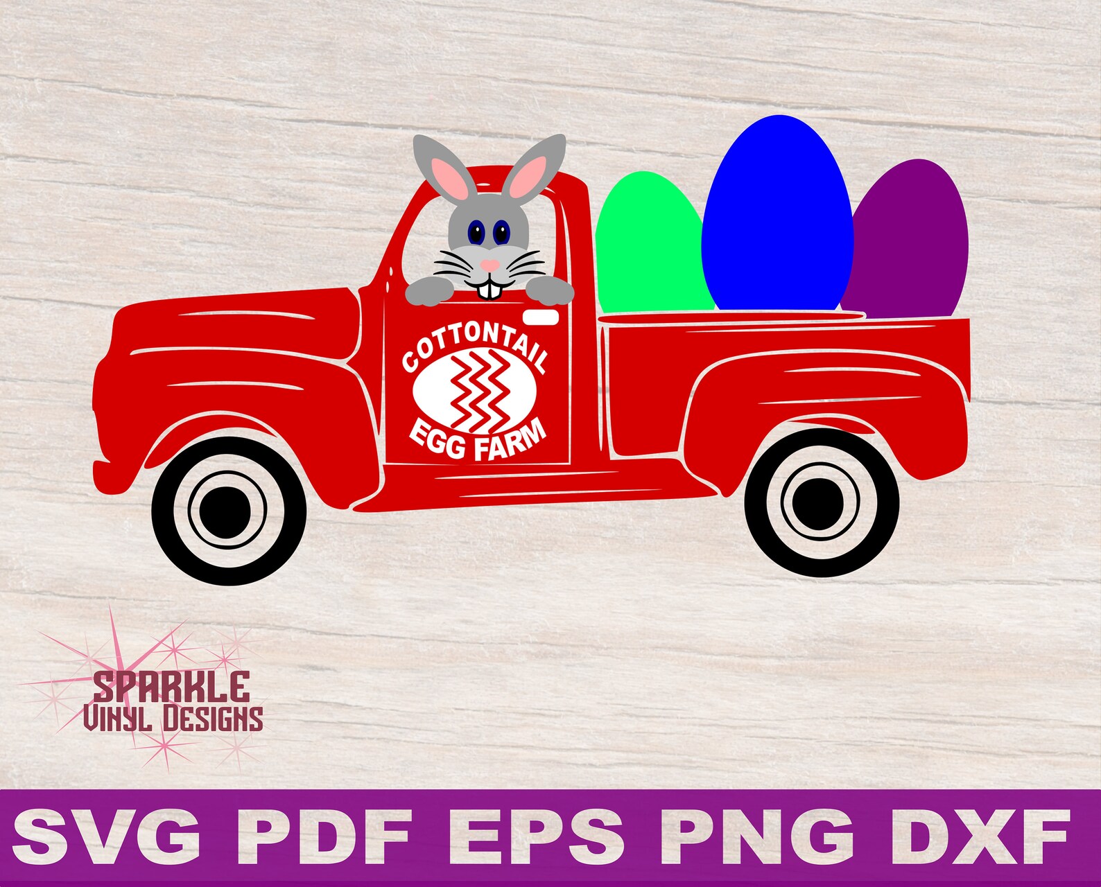 Red Truck Easter, Easter Svg Files Boy, Easter Bunny Svg Cutting Files ...