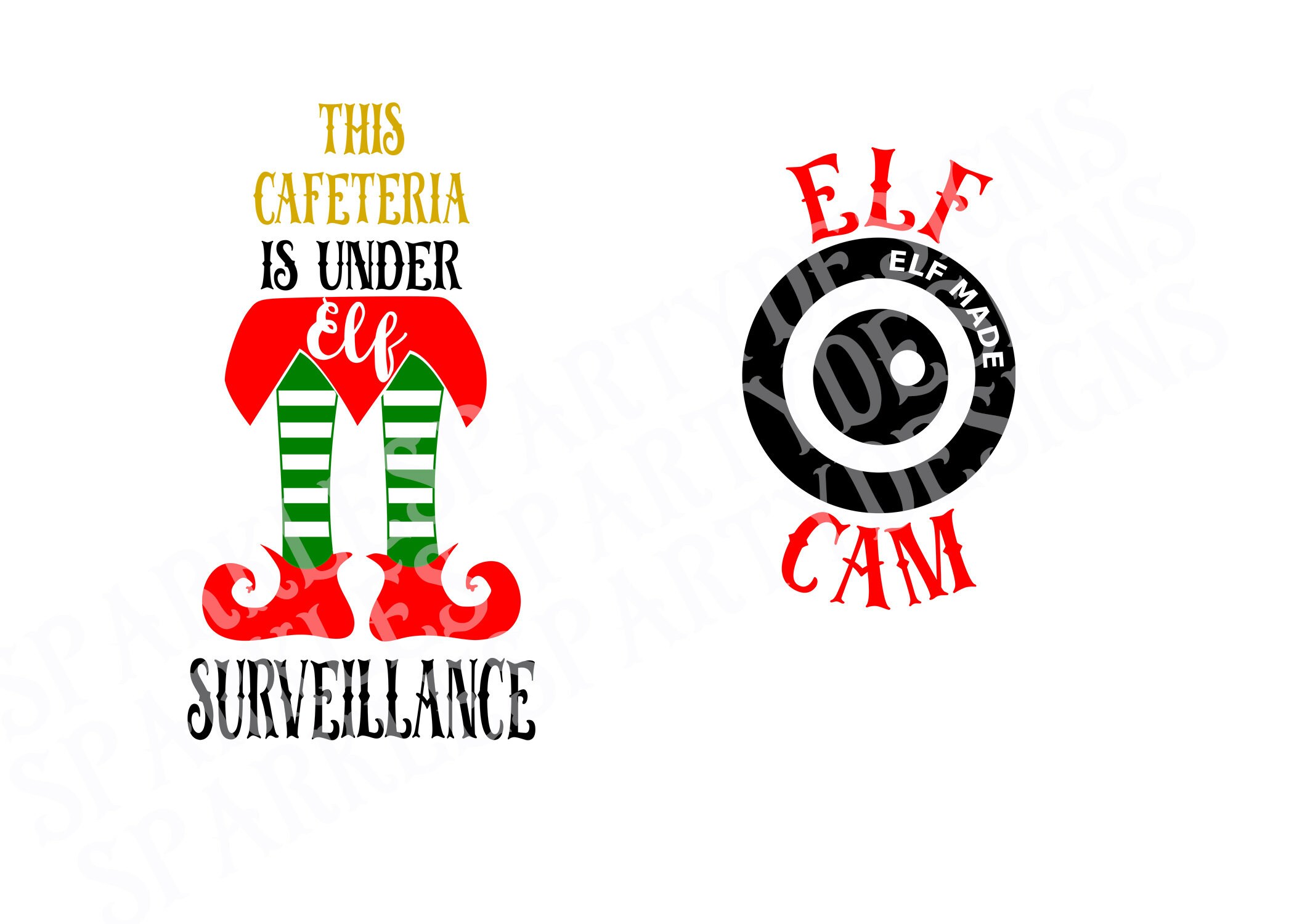 Santa Cam Elf Cam Elf Surveillance Cafeteria Under Elf Surveillance Svg ...