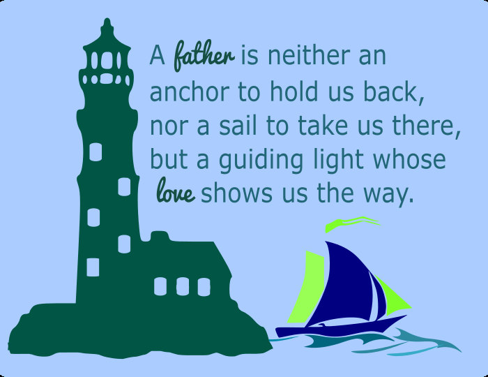 Father Guiding Light Lighthouse Father's Day Printable SVG Cuttable ...