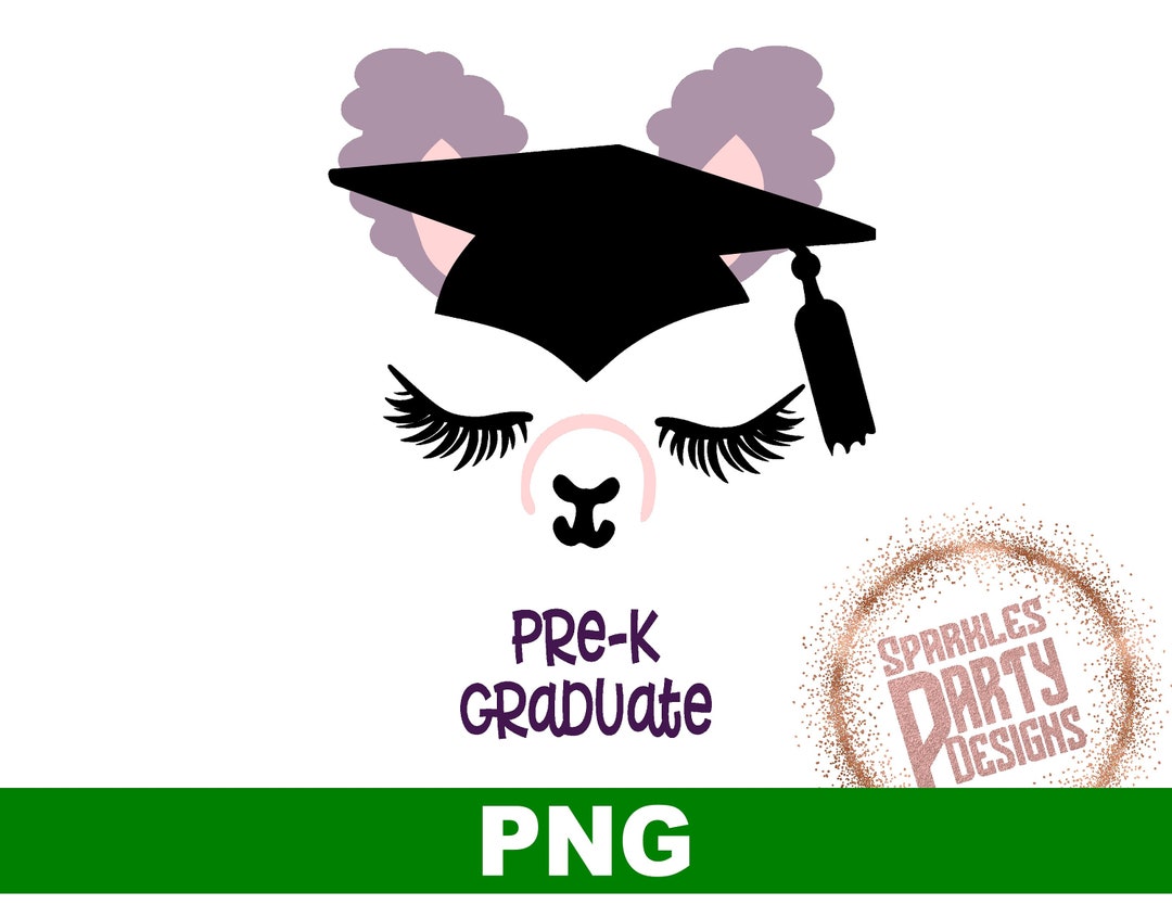 Llama Pre-k Graduation Graduate Sublimation Design Download, Png ...