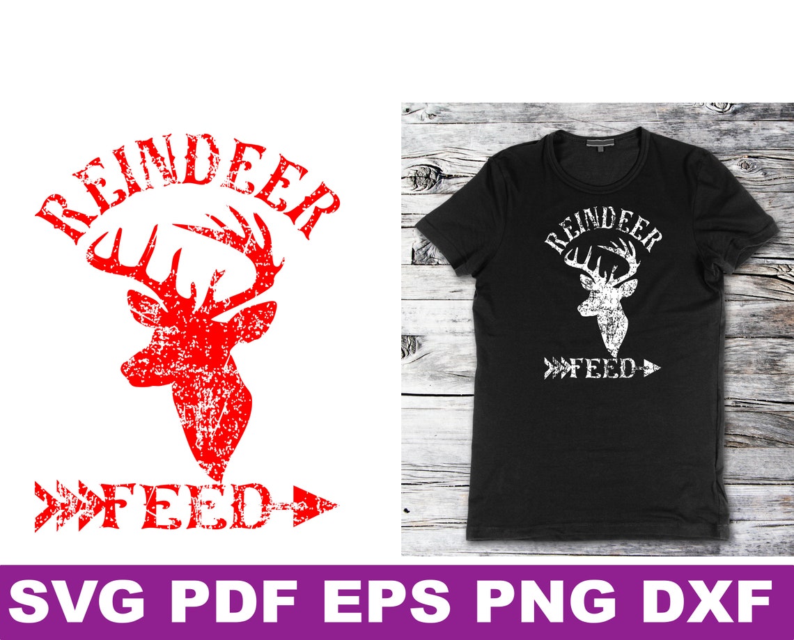 Reindeer Sign Svg, Reindeer Svg, Christmas Sign Svg, Christmas Reindeer ...