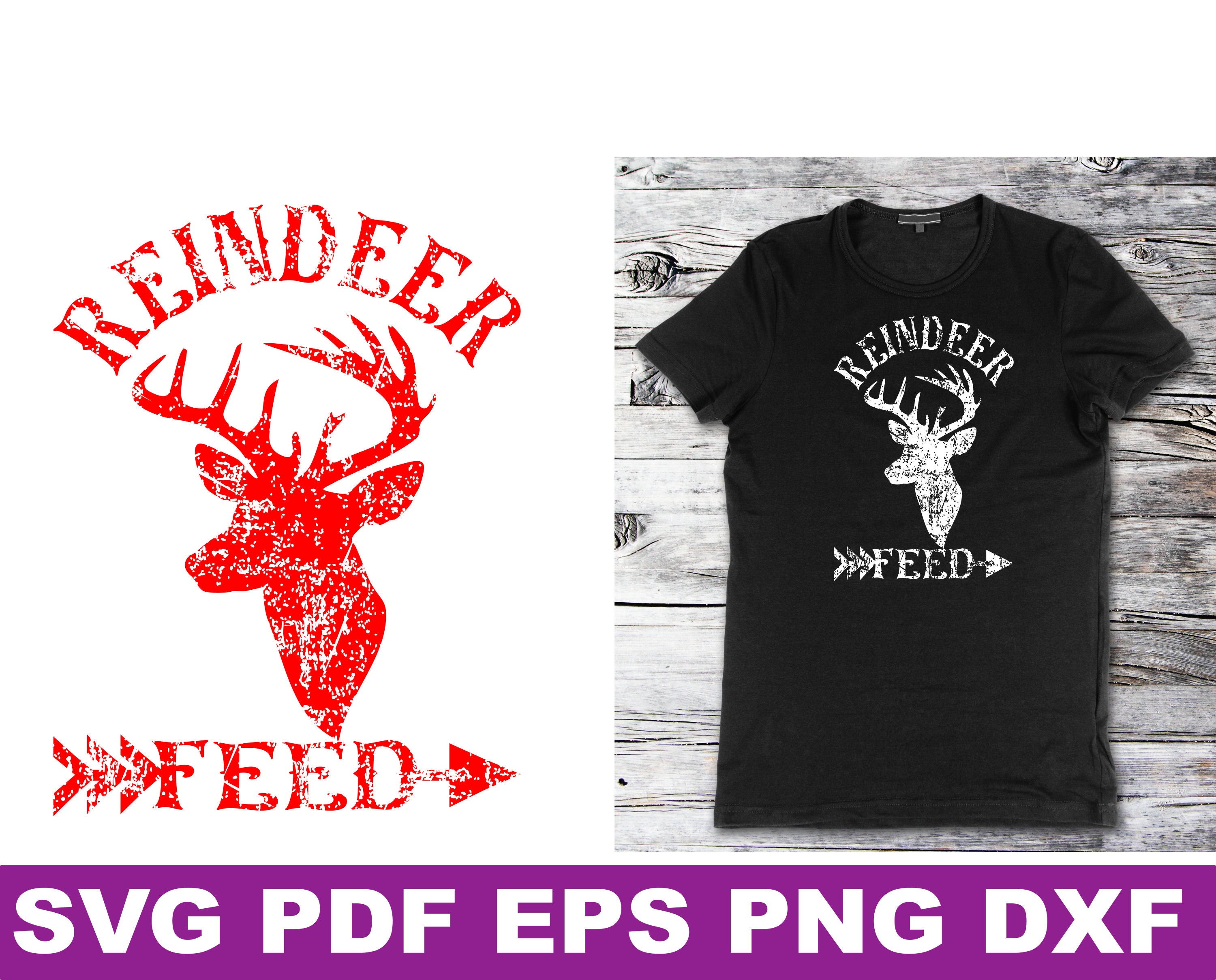 Reindeer Sign Svg, Reindeer Svg, Christmas Sign Svg, Christmas Reindeer ...