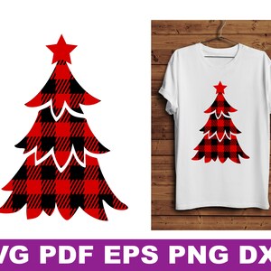 Christmas Plaid Tree Svg, Buffalo Plaid Christmas, Buffalo Plaid Svg ...