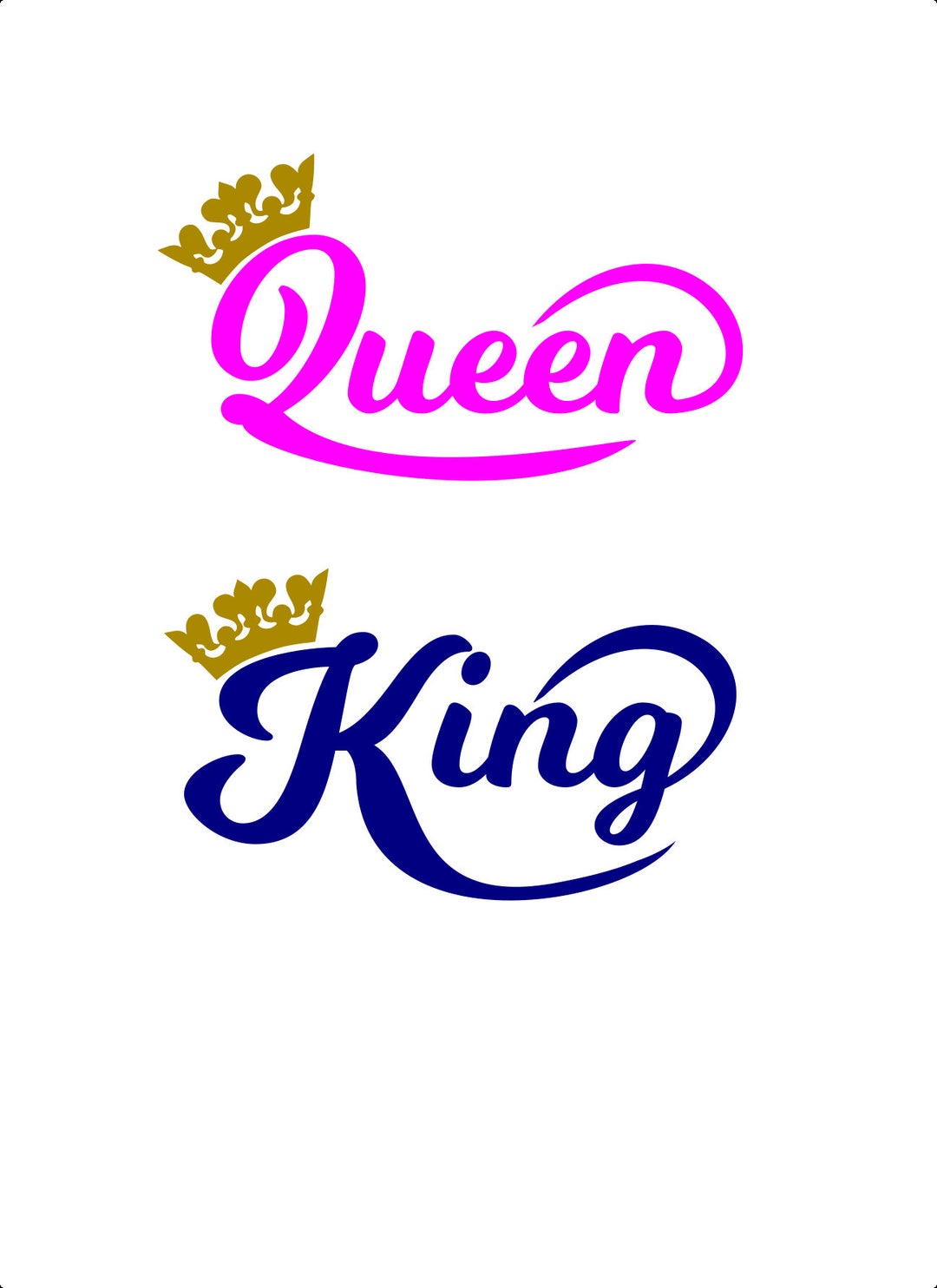 Queen Svg King Svg Queen Shirt Design King Shirt Design - Etsy