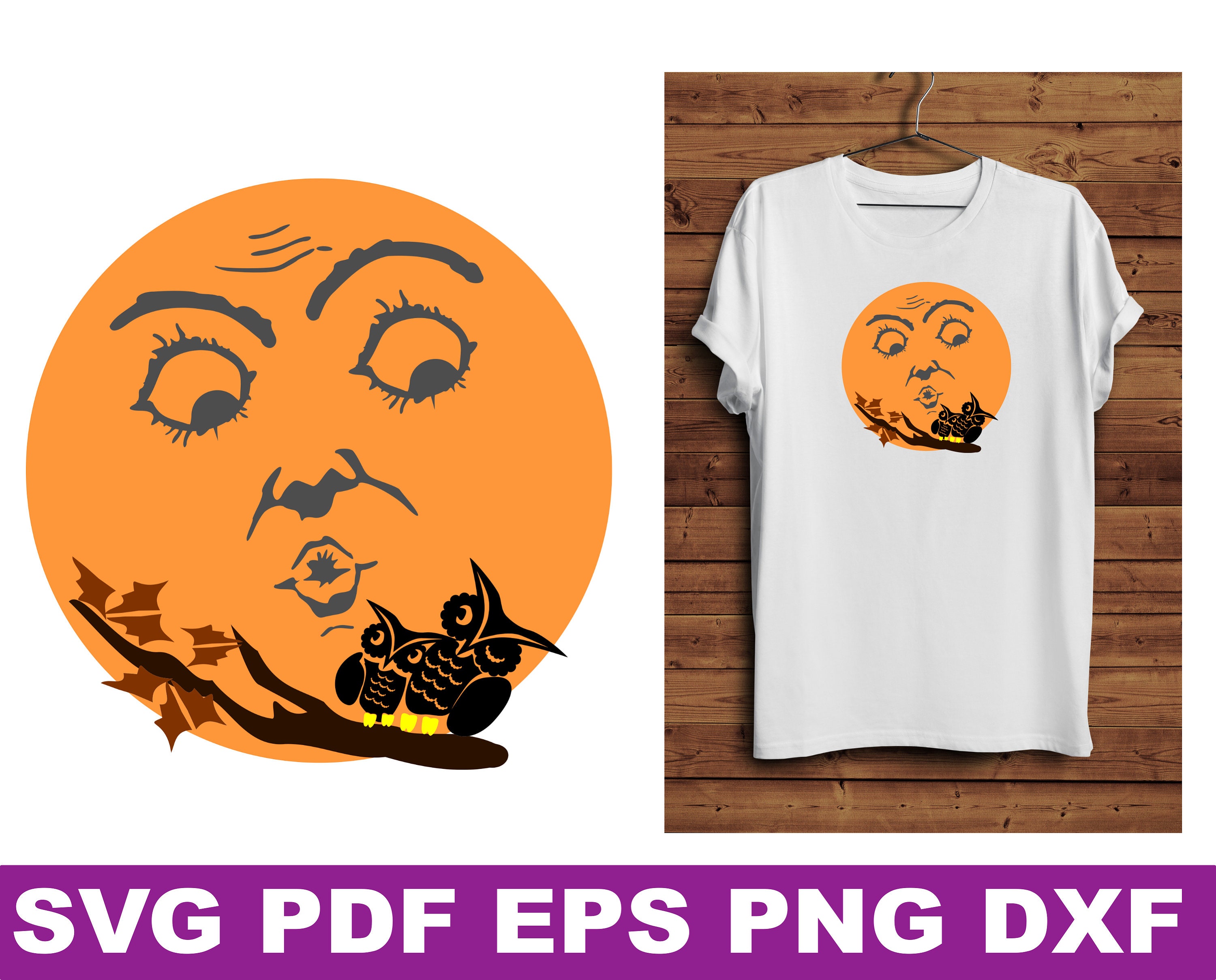 Halloween Svg Svg Halloween Halloween Svg Files Moon Svg | Etsy