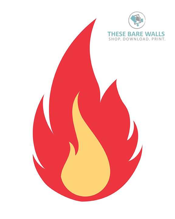 Printable Wall Art, Fire Department Prints, Fire Blaze, Fire Flame ...